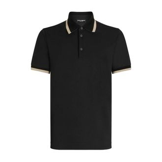 Dolce & Gabbana Klassisches Polo T-Shirt in verschiedenen Farben - - Tops - Herren - Schwarzk - 2XL