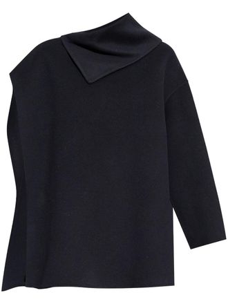 Fabiana Filippi veste &agrave; design asym&eacute;trique - Bleu