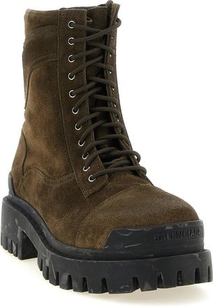 Balenciaga Combat Boot - Olive Green