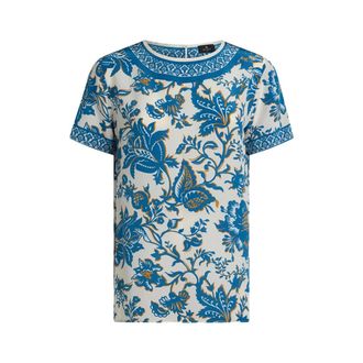 Etro Femme, Blouses et Chemises, Multicolore, Taille: 38 FR T-Shirt &agrave; Imprim&eacute; Floral Plac&eacute;