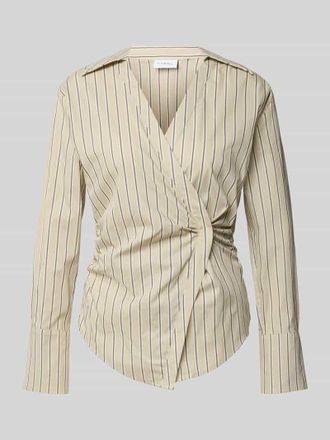 Comma Slim Fit Bluse in Wickel-Optik