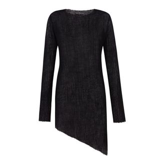 Cortana Maryam- Top aus schwarzer Schurwolle - - Knitwear - Damen - Schwarzk - L
