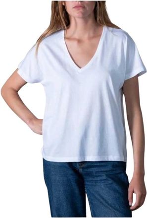 Anonym Apparel Femme, Tops, Blanc, Taille: 40 FR Esm&eacute;e T-shirt &agrave; col en V