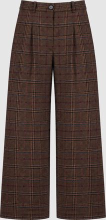PDR Phisique Du Role Pantalon New Milano In Twisted Tartan Wine