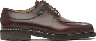 Paraboot Brown Leather Derby Shoes With Polished Finish - Gr. 7_5 - in Braun