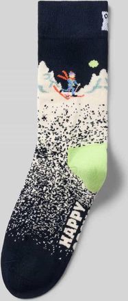 Happy Socks Socken mit Ski-Motiv