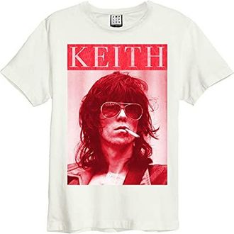Amplified Clothing The Rolling Stones Kool Keef (Natural) T-Shirt (x-Large)