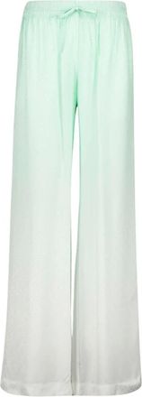 Casablanca Femme, Pantalons, Vert, Taille: 36 FR Pantalon Jacquard Monogramme D&eacute;grad&eacute;