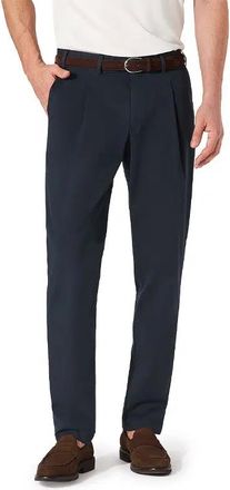 Hiltl Herren Bundfaltenhose blau