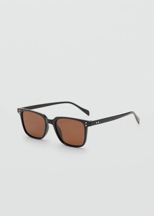 Mango Sonnenbrille mit rechteckigem Brillengestell schwarz - Herren - Einheitsgr&ouml;&szlig;e - MANGO MAN