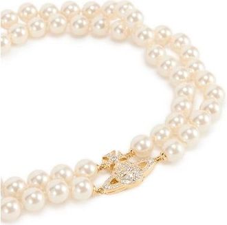 Vivienne Westwood Collier ras-de-cou en laiton et plaqu&eacute; or m&eacute;lang&eacute;s