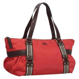 Burberry Pre-owned Vintage Nylon Schultertasche - - Pre-owned - Damen - Rot - ONE SIZE