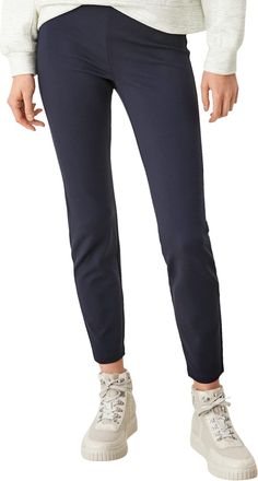 s.Oliver Damen 120.10.202.18.180.2109756 Hose 3 4, Navy, 34 EU