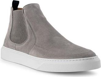 Rosso E Nero Herren Sneaker grau Veloursleder