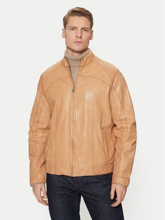 Milestone Lederjacke Winston 511099 60600 Braun Regular Fit