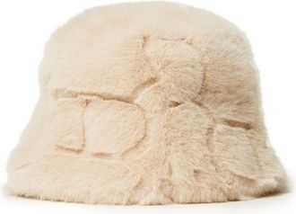 Twin-Set Hut mit Faux Fur - Nude