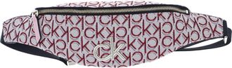 Calvin Klein G&uuml;rteltasche Re-Lock J Waistbag Silver Pink Mix rot Mehrfarbig