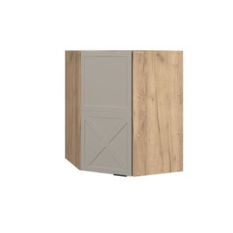 Vicco Eckh&auml;ngeschrank Fame-Line, K&uuml;chen-Eckschrank, GrauBeige, 57 cm