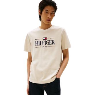 Tommy Hilfiger Homme, Tops, Blanc, Taille: XL T-Shirt