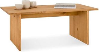 IDIMEX Table Basse Salto rectangulaire pour Salon en Bois Massif Finition laqu&eacute;e, 110x45 cm, &eacute;l&eacute;gante et Minimaliste, Pieds en Bois