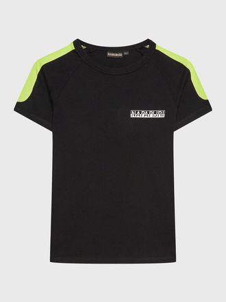 Napapijri T-Shirt S-Pinta NP0A4H2Y M Schwarz Regular Fit