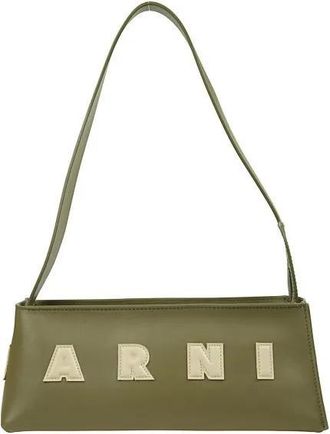 Marni Hobo Bags - Medium Rectangular Shoulder Bag - Gr. unisize - in Grün - für Damen