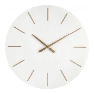 BIZZOTTO Horloge murale Timeline blanche 60 cm