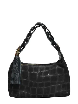 Roberta M SCHWARZ Rindsledertasche