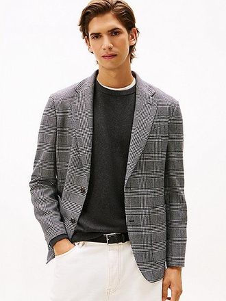 Tommy Hilfiger Blazer Smart Casual à motif Prince de Galles