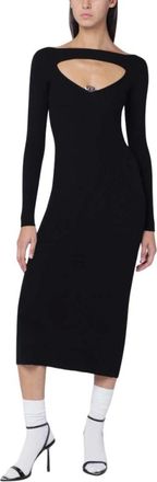 Diesel Femme, Robes, Noir, Taille: 40 FR Robe Midi Noire Style Oloni