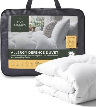 The Fine Bedding Company Allergie-Abwehr-Bettdecke, 4,5 Tog, aus recycelten Materialien, antiallergisch und hypoallergen, Super-Kingsize-Bett