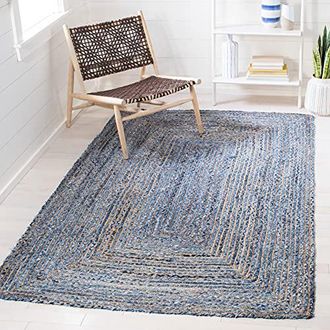 Safavieh Boho Teppich für Wohnzimmer, Esszimmer, Schlafzimmer - Cape Cod Collection, Kurzer Flor, Multi, 122 X 183 cm
