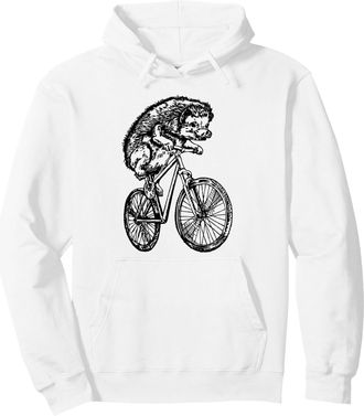 Seembo Igel Radfahren Fahrrad Lustiges Tier Biker Reitrad Pullover Hoodie