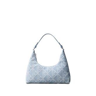 Calvin Klein Sac &eacute;paule logo denim jacquard en coton