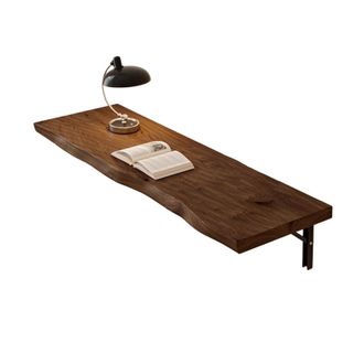 Generic Robuster, Faltbarer Schwebender Schreibtisch, An Der Wand Montierter Drop-Leaf-Tisch Mit Metallhalterung, H&auml;lt Platzsparend 50 Kg, for Kleine R&auml;ume, H