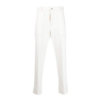 PESERICO Straight Leg Hosen - - Trousers - Herren - Wei&szlig; - L