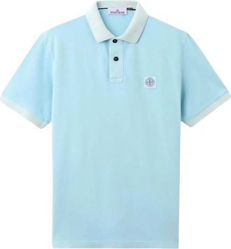 Stone Island Homme, Tops, Bleu, Taille: M SS Polo
