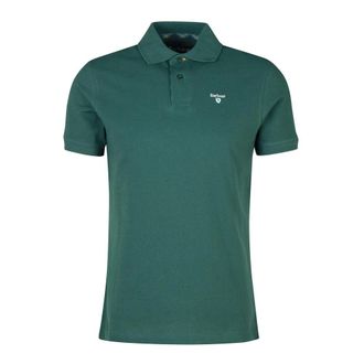 Barbour Tartan Pique Polo Shirt Green Gables-S - - Tops - Herren - Gr&uuml;n - XL