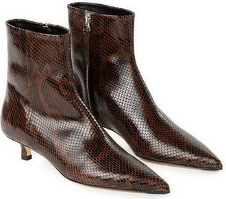 Aeyde Leder -Softine -Knöchelstiefel - braun