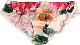 Dolce & Gabbana Femme, Sous-v&ecirc;tements, Multicolore, Taille: 38 FR Culotte Br&eacute;silienne en Soie