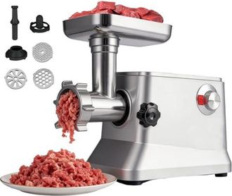 Generic Hachoir &agrave; Viande &eacute;lectrique 2600 W, Machine &agrave; Hacher Les Aliments Avec Lames En Acier Inoxydable, R&eacute;glage &agrave; 3 Vitesses, Hachoir &agrave; Viande Pour Restaura