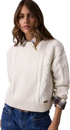 Guess Pull W6Br15 Z1260 - Femme - Pulls - Blanc - Taille: 40 FR