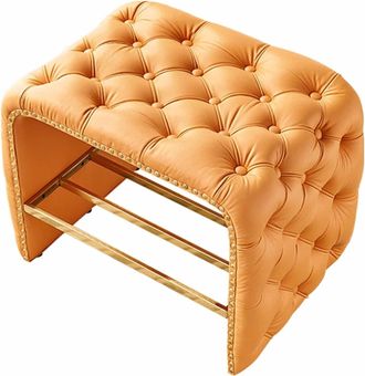 Generic Schuhbank Mit Sitzkissen, 2-stöckige Aufbewahrungsbank, Hölzerne Eingangsbank, Fußhocker, Schuhregal for Eingangsbereich, Wohnzimmer, Schlafzimmer, 56