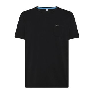 Sun 68 Homme, Tops, Noir, Taille: XL T35101 T-Shirt