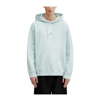 Maison Margiela Homme, Sweatshirts et sweats &agrave; capuche, Vert, Taille: L Logo Patch Sweat &agrave; capuche