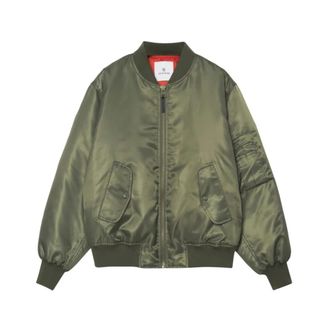 Anine Bing Gr&uuml;ne Satin-Bomberjacke - - Jackets - Damen - Gr&uuml;n - S