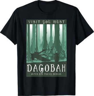 Star Wars Visit You Must Dagobah Silhouette Poster T-Shirt