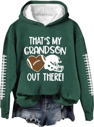 Generic Sweat &agrave; capuche surdimensionn&eacute; pour femme Sweat-shirt &agrave; capuche pour femme Lettre imprim&eacute;e Pull Tops pour Saint Tag Veste de surv&ecirc;tement 2026 Automne 