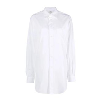 Maison Margiela Wei&szlig;es Baumwoll-Popeline-Hemd - - Blouses & Shirts - Damen - Wei&szlig; - M