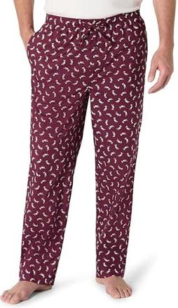 Amazon Essentials Pantalon de Pyjama tissé Coupe Droite avec Poches pour Homme, Bourgogne, Taille 3XL